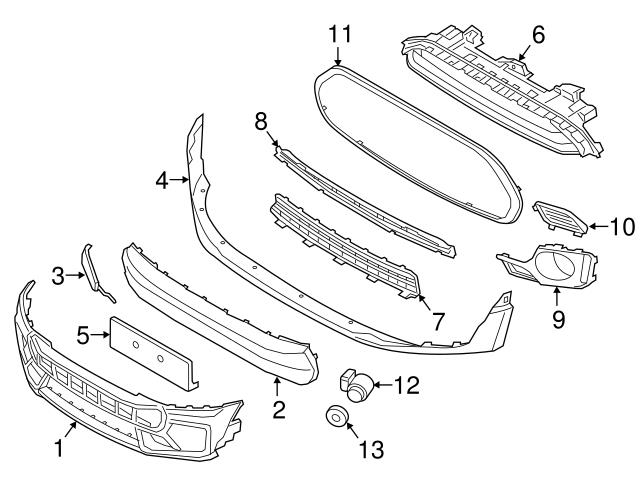 Genuine Mini 51117376447 Tow Hook Cover; Front