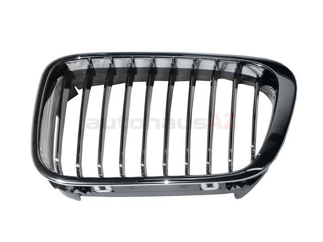 Genuine BMW 51138208489 Grille; Front Left; Chrome w/ Black Chromed ...
