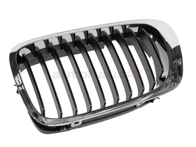 Genuine BMW 51138208683 Grille; Left; Chrome with Black Grille - BMW