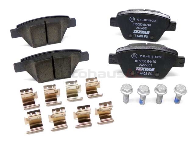Textar 5K0698451A, 2456301 Brake Pad Set; Rear - VW | 5K0698451 ...