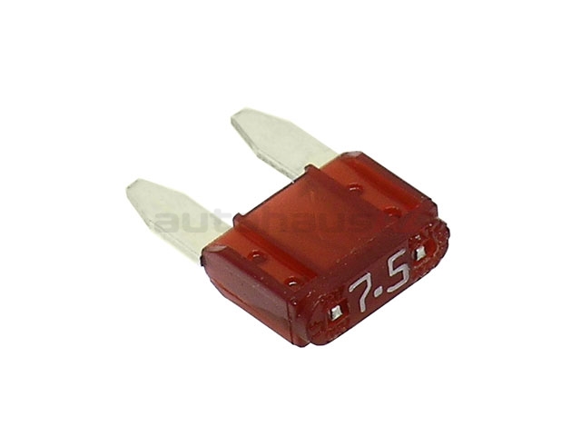 Bosch 61136917402, MIN75 Fuse; 7.5 Amp; Brown (ATM/MINI)