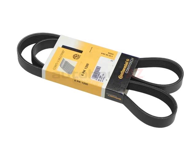 Continental ContiTech 6PK1200, 6K1200 Serpentine Belt; Air Conditioning ...