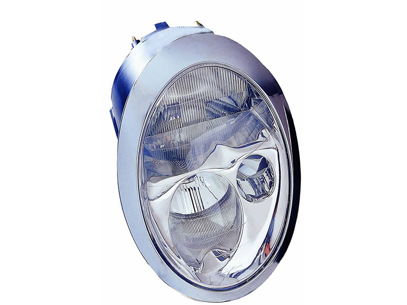 Depo MC2502101, 3821101LAS Headlight Assembly; Left - Mini