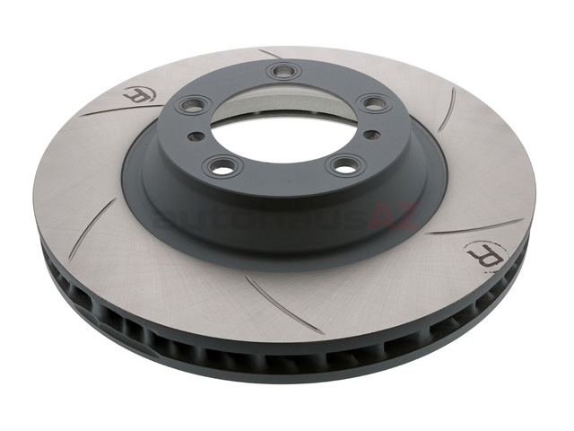 Sebro Slotted & Coated 909382C Disc Brake Rotor; Front Right - Porsche ...