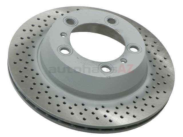 Sebro Coated 98735240101, 205828C Disc Brake Rotor; Rear - Porsche ...