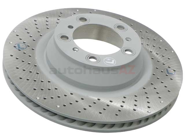 VNE 99735240502, 8608 Disc Brake Rotor; Rear Left; Directional - Porsche