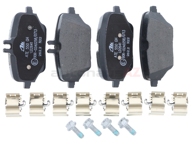 ATE Ceramic 0004203902, LD2641 Brake Pad Set; Rear - Mercedes | 0004207203