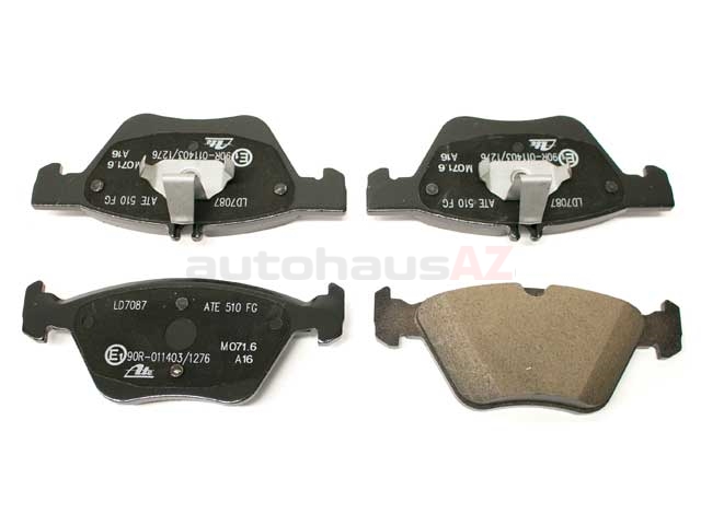 ATE Ceramic 0034202920, LD7087 Brake Pad Set; Front - Mercedes ...