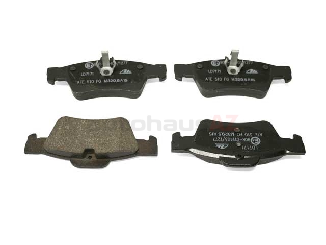 ATE Ceramic 0064200120, LD7171 Brake Pad Set; Rear - Mercedes