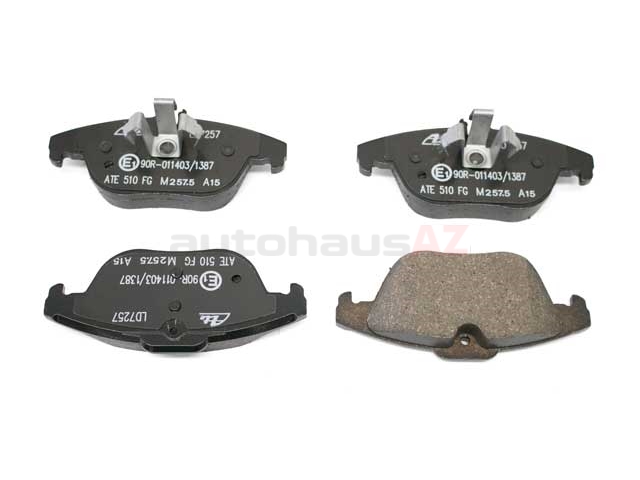ATE Ceramic 0074206220, LD7257 Brake Pad Set; Rear - Mercedes ...