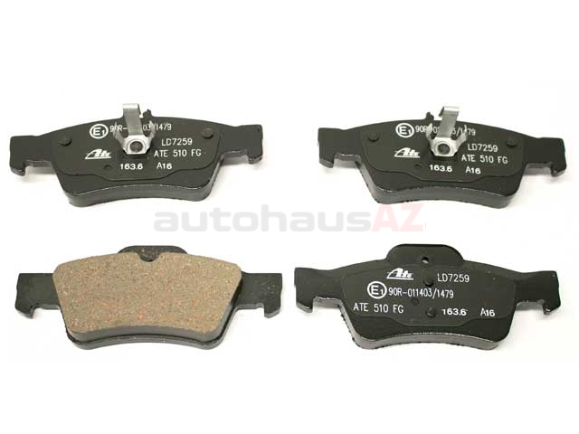 ATE Ceramic 0074206720, LD7259 Brake Pad Set; Rear - Mercedes ...