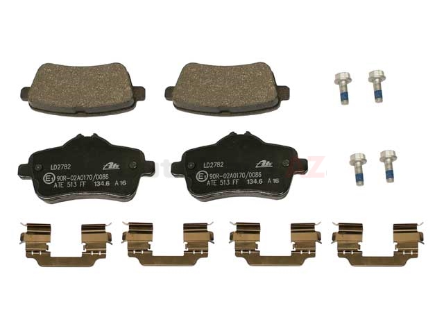 ATE Ceramic 0074209020, LD2782 Brake Pad Set; Rear - Mercedes ...