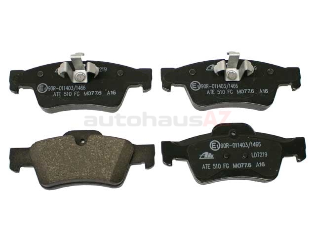 ATE Ceramic 1644202720, LD7219 Brake Pad Set; Rear - Mercedes