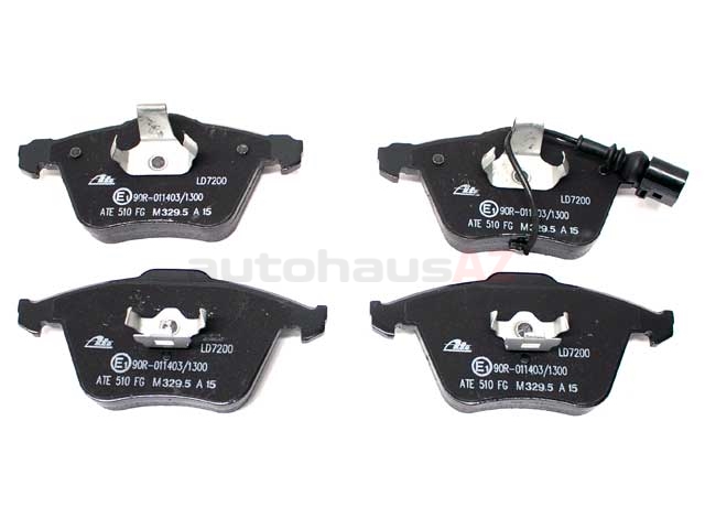 ATE Ceramic 1K0698151B, LD7200 Brake Pad Set; Front - VW | 1K0698151P