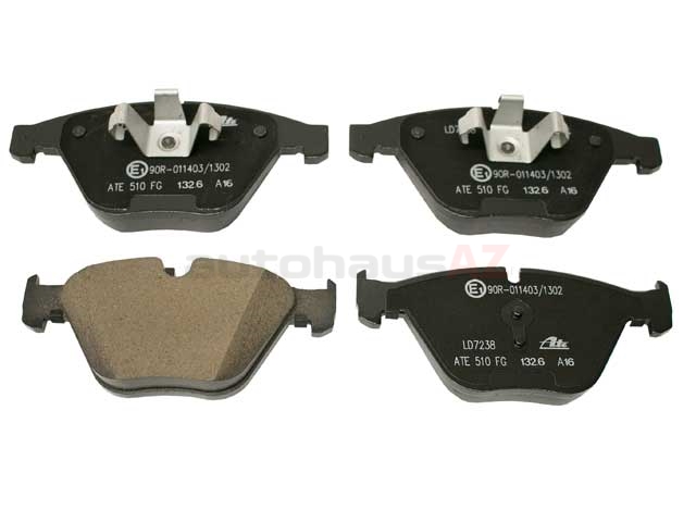 ATE Ceramic 34116780711, LD7238 Brake Pad Set; Front - BMW
