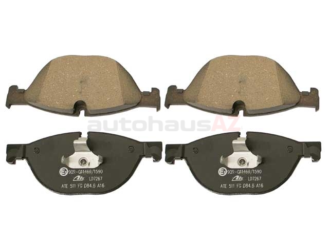 ATE Ceramic 34116793021, LD7267 Brake Pad Set; Front - BMW