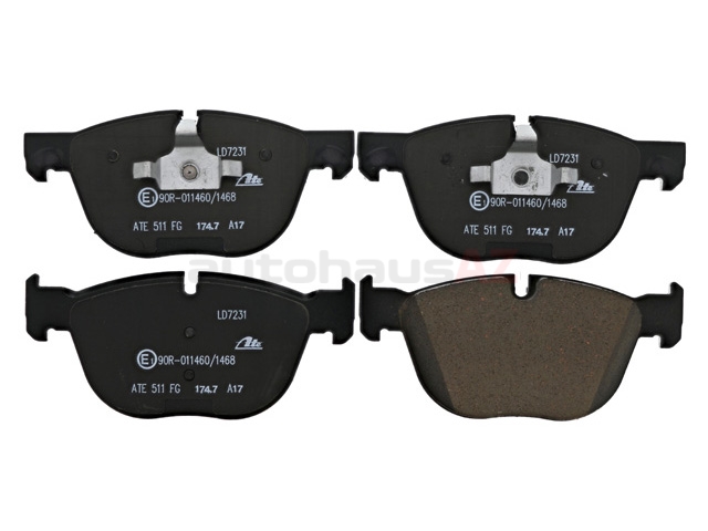 ATE Ceramic 34116852253, LD7231 Brake Pad Set; Front