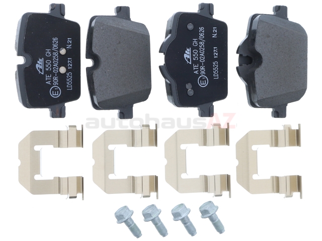 ATE Ceramic 34206888831, LD5525 Brake Pad Set; Rear - BMW