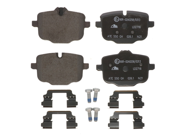 ATE Ceramic 34216775346, LD2716 Brake Pad Set; Rear - BMW
