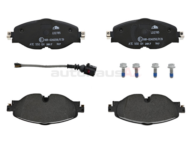 ATE Ceramic 5QD698151, LD2785 Brake Pad Set; Front - VW | 5Q0698151AM ...