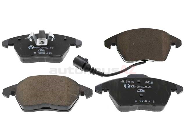 ATE Ceramic 8J0698151C, LD7226 Brake Pad Set; Front - Audi