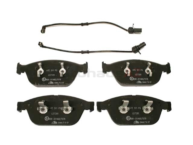 ATE Ceramic 8R0698151R, LD7281 Brake Pad Set; Front - Audi | 8R0698151AF