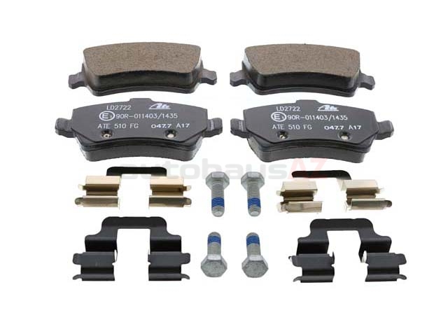 ATE Ceramic LR043714, LD2722 Brake Pad Set; Rear - Land Rover