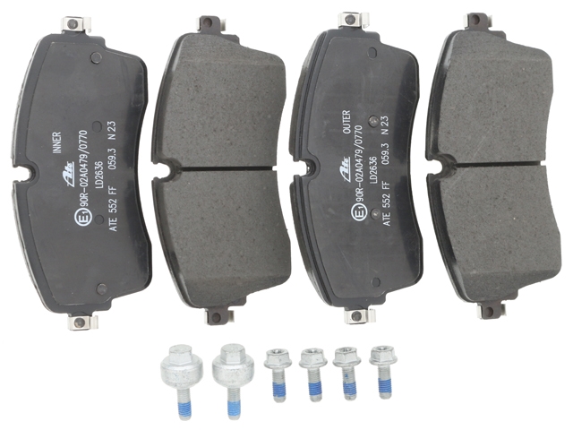 ATE Ceramic LR162044, LD2636 Brake Pad Set; Front - Land Rover