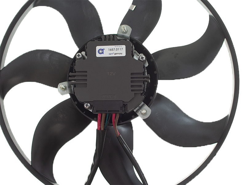ACM O.E.M 1K0959455FR, 16570117 A/C Condenser Fan; Left - Audi, VW ...