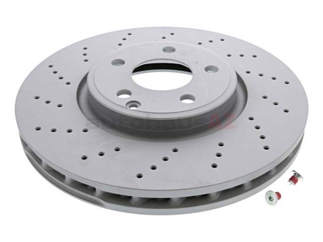 ATE Coated 000421181264, 432170 Disc Brake Rotor; Front - Mercedes ...