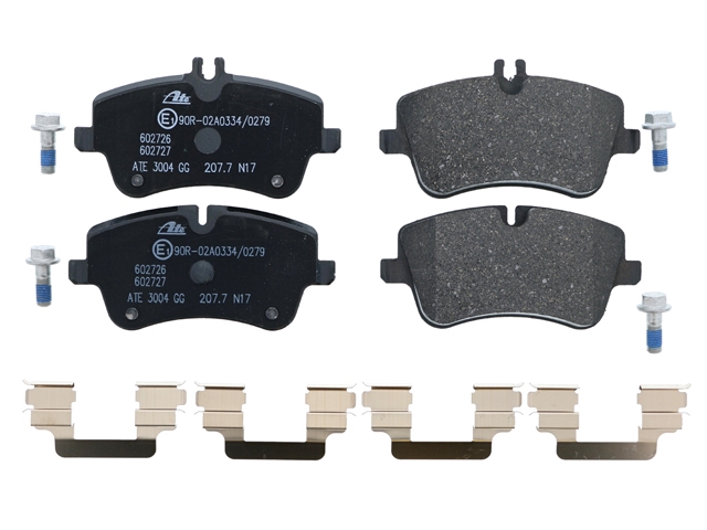 ATE 005420622090, 602726 Brake Pad Set; Front - Mercedes | 0034202520 ...