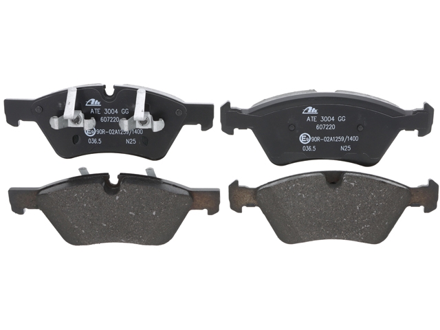 ATE 164420262064, 607220 Brake Pad Set; Front - Mercedes | 0004201105 ...