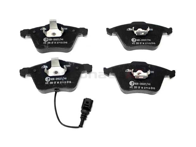 ATE 1K0698151P, 607200 Brake Pad Set; Front - VW | 1K0698151B