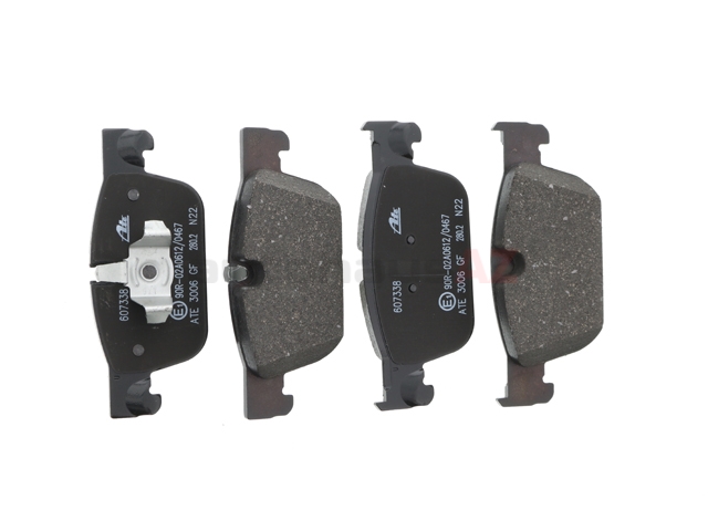 ATE 32373348, 607338 Brake Pad Set; Front - Volvo | 31423652 31658359 ...