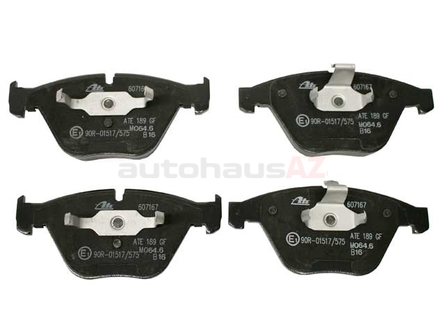 ATE 34112283865, 607167 Brake Pad Set; Front - BMW