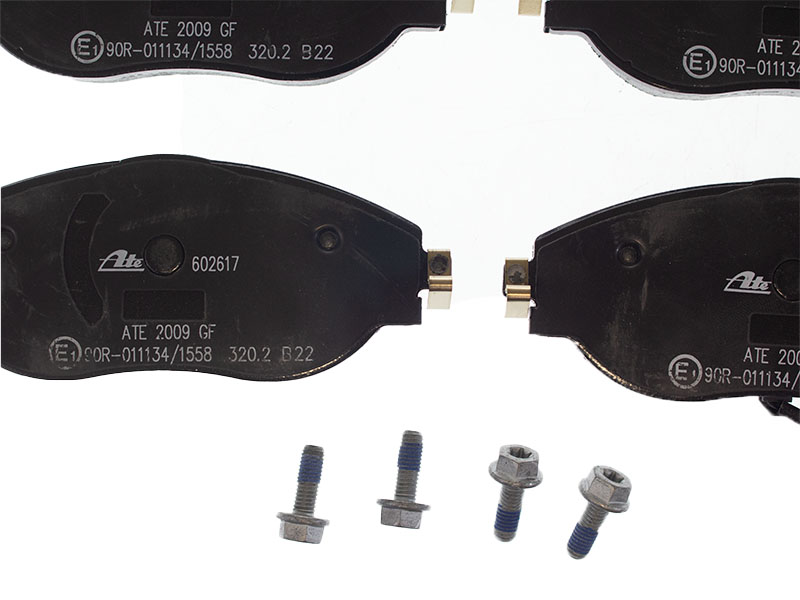 ATE 3Q0698151B, 602617 Brake Pad Set; Front - Audi, VW | 5Q0698151AJ ...