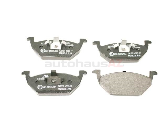 ATE 1S0698151B, 607111 Brake Pad Set; Front - VW | 1J0698151 1J0698151J ...