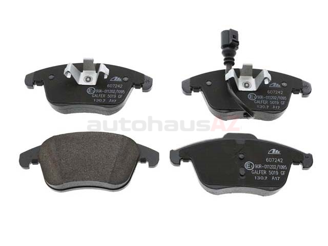 ATE 5N0698151B, 607242 Brake Pad Set; Front - Audi, VW | 5N0698151A ...