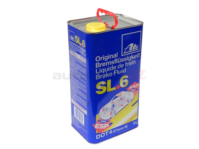 ATE 706403 Brake Fluid; SL6 DOT 4 Low Viscosity; 5 Liter