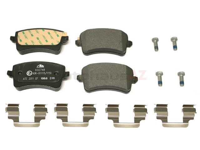 ATE 8K0698451E, 602748 Brake Pad Set; Rear - Audi