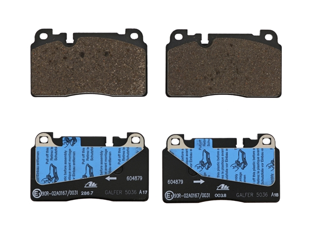 ATE 95B698151H, 604879 Brake Pad Set; Front - Porsche | 95B698151AM