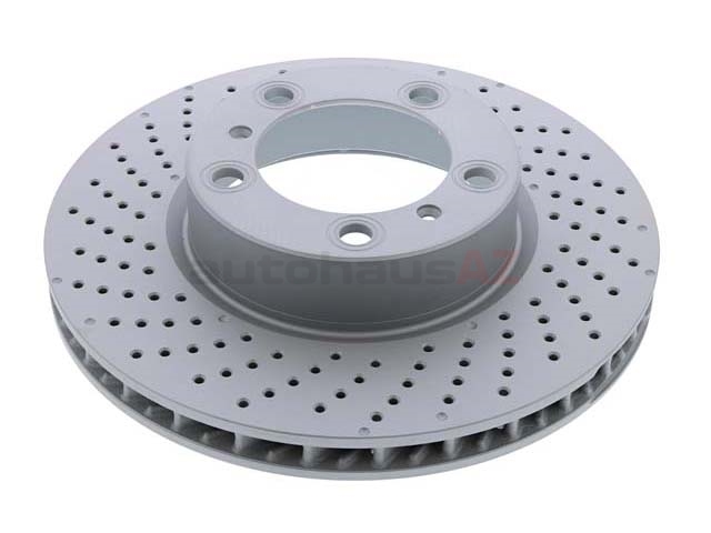 ATE Coated 98135140101, 428273 Disc Brake Rotor; Front Left - Porsche