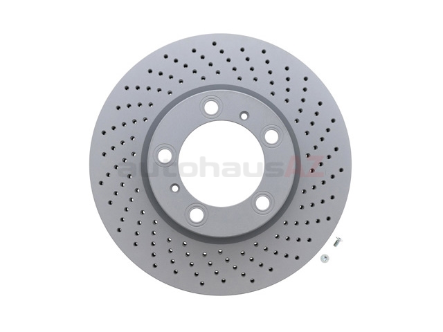ATE Coated 98135140201, 428260 Disc Brake Rotor; Front Right - Porsche