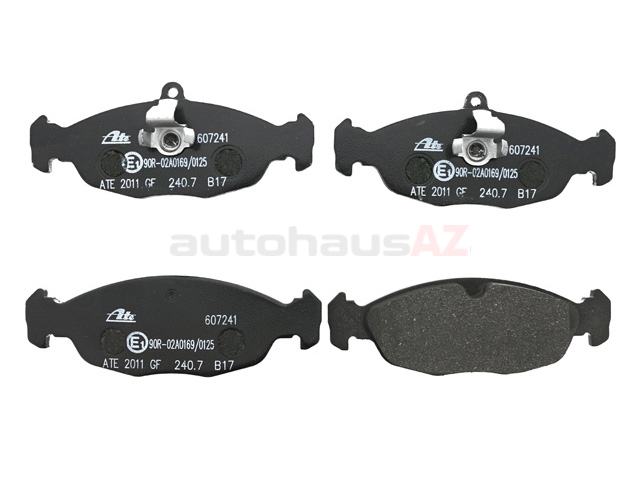 ATE JLM21918, 607241 Brake Pad Set; Rear - Jaguar | 17D688AM 17D688M ...