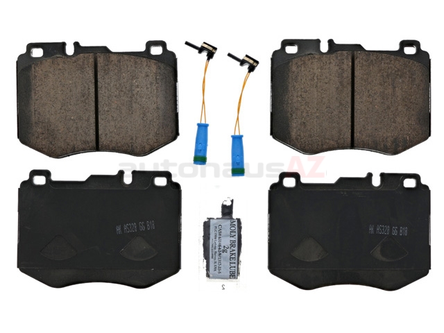 Akebono Euro 0004206700, EUR1796 Brake Pad Set; Front - Mercedes ...