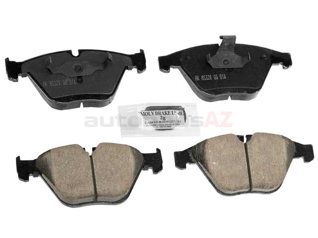 Akebono Euro 34116794915, EUR918 Brake Pad Set; Front - BMW ...