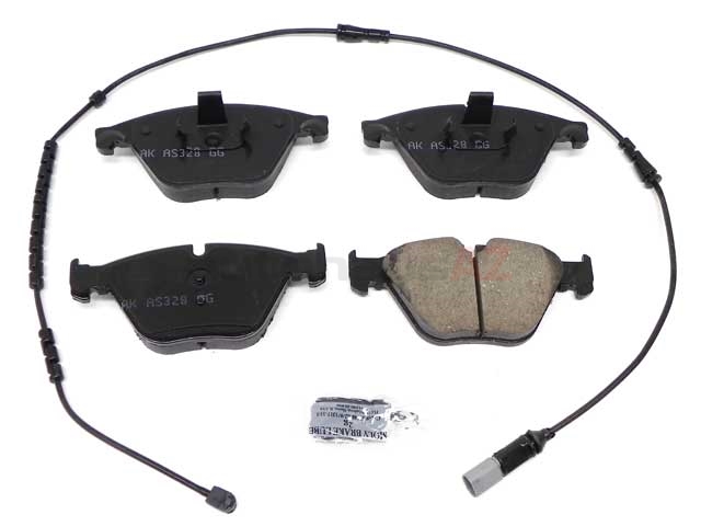 Akebono Euro 34116871557, EUR1505 Brake Pad Set; Front - BMW ...