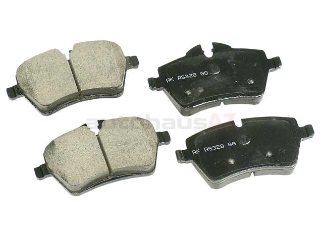 Akebono Euro 34119804735, EUR1204 Brake Pad Set; Front - Mini | EUR1204A