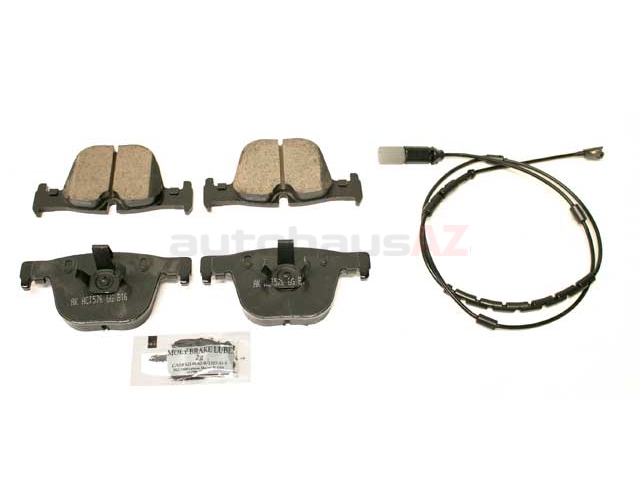 Akebono Euro 34206799813, EUR1610 Brake Pad Set; Rear - BMW | 34216850570