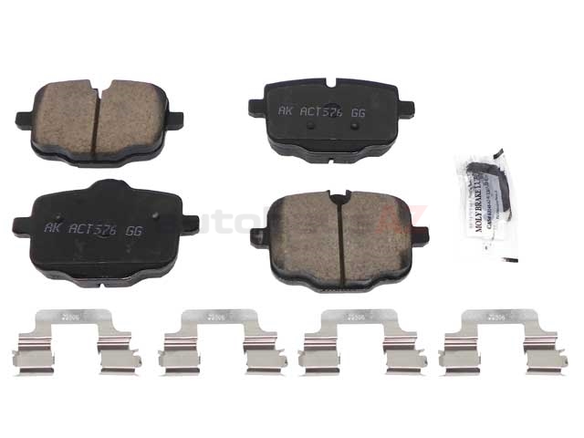 Akebono Euro 34216775346, EUR1469 Brake Pad Set; Rear - BMW ...